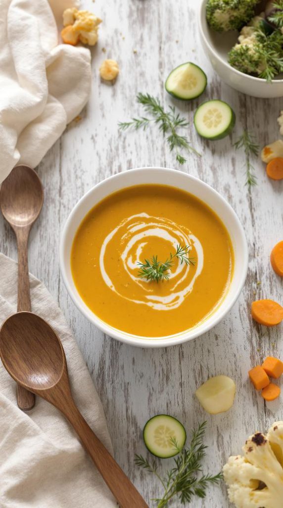 Blended Garden Vegetable Soup Recipe - All Good Recipes