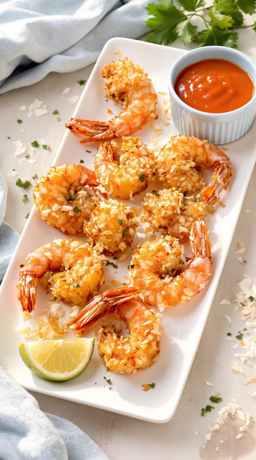 Crispy Beer-Battered Coconut Shrimp Recipe - All Good Recipes